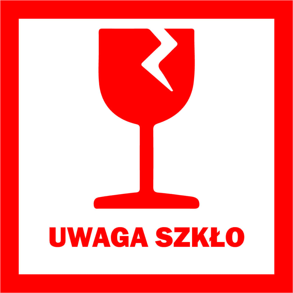 Printandstick Etykieta logistyczna "Nie rzucać"